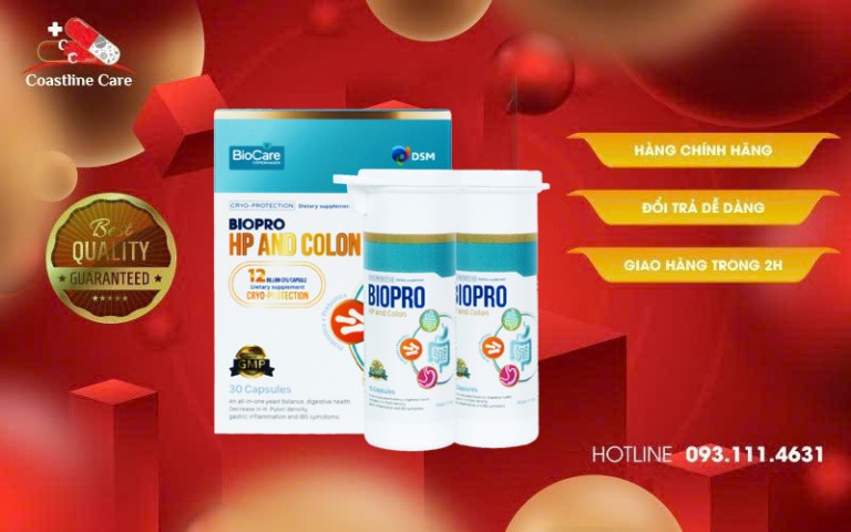 Biopro HP And Colon – Hỗ Trợ Tốt Cho Tiêu Hóa (Lọ 15 Viên)